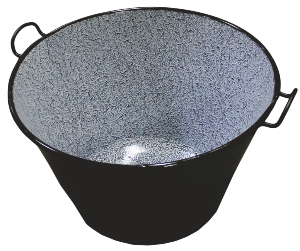 Ceaun emailat cu manere (50L) – Magazin Flores Grup